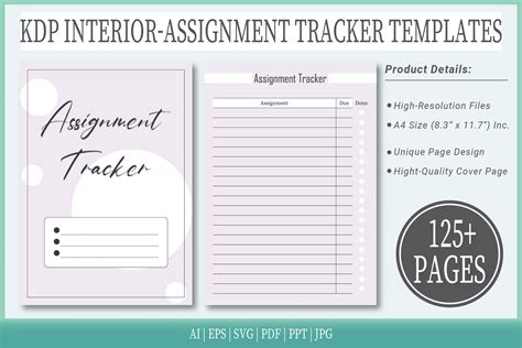 Assignment Tracker Graphic By Finer Designers · Creative Fabrica