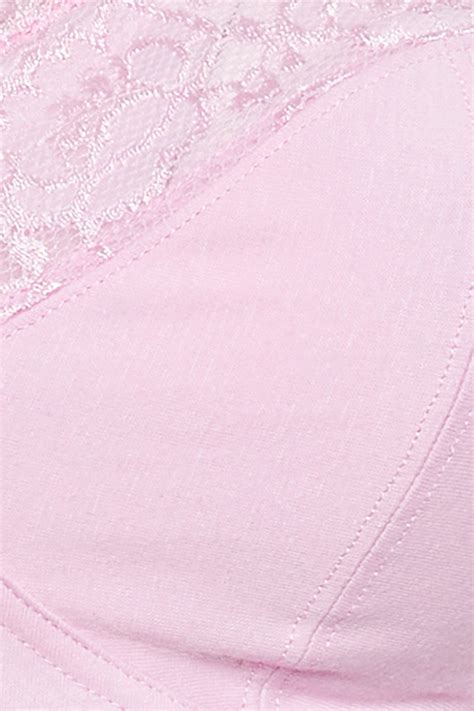 Yours 2 Pack Plus Size Pink And White Non Padded Non Wired Bras Yours