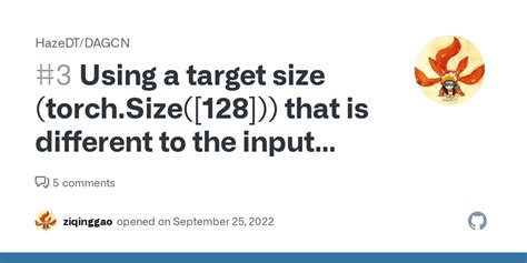 Using A Target Size Torch Size That Is Different To The Input Size Torch Size