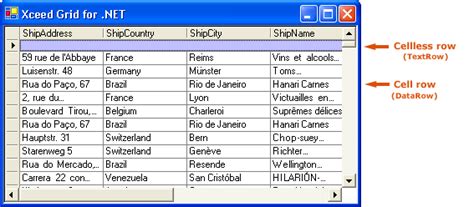 Overview Grid Elements