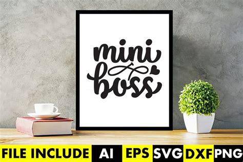 Mini Boss Graphic by Teebusiness41 · Creative Fabrica