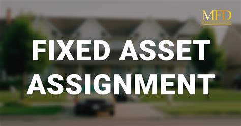 Fixed Asset Assignment And Management In Ksa Mfd