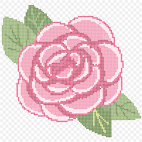 Minecraft Rose Pixel Art
