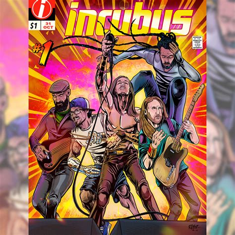 Fightposium Incubus Comic Book Cover 2023 Tour