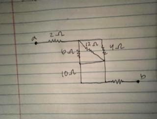 Solved Find The Equivalent Resistance Between Points A And Chegg