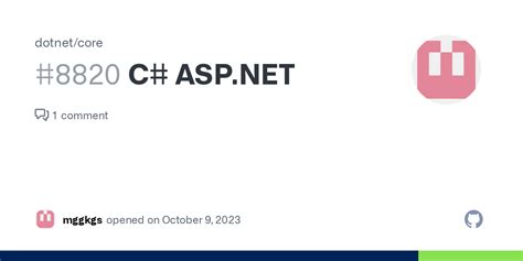 C Aspnet · Issue 8820 · Dotnetcore · Github