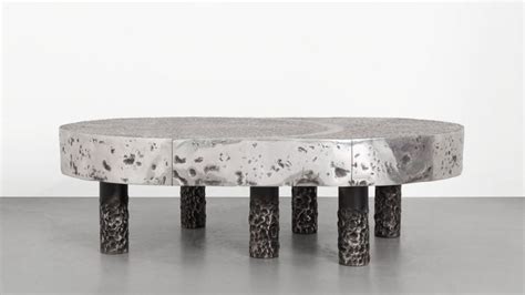 Vincent Dubourgs Vortex Aluminium Furniture Goes On Show In New York