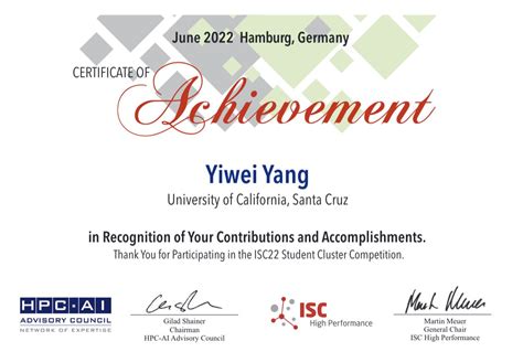 Yiwei Yang On Linkedin Its Definitely Isc23 Congrats Got Second Place This Time Just After…