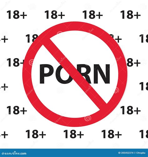 Adults Only Restricted Content Concept Stock Vector Illustration Of Restricted Banned