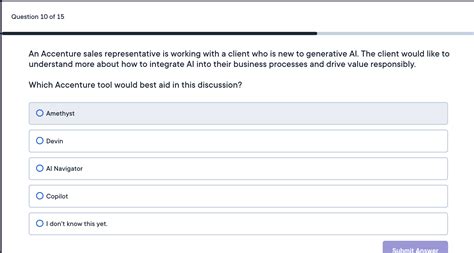 Question 10 Of 15 An Accenture Sales StudyX