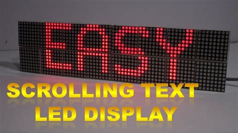 How To Make Scrolling Text Led Display 16x64 Led Matrix Led Matrix Scrolling Text