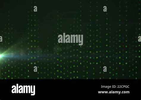 Animation Of Falling Binary Coding Over Black Background Technology Business And Digital