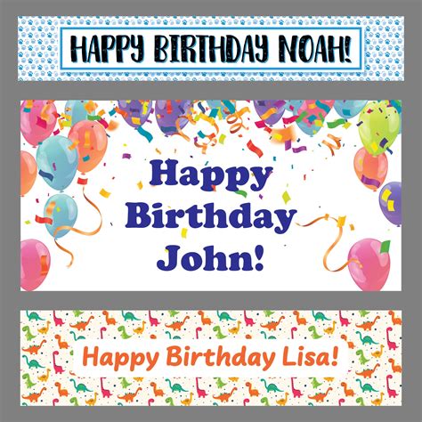 Happy Birthday Banner Creation Station Printing
