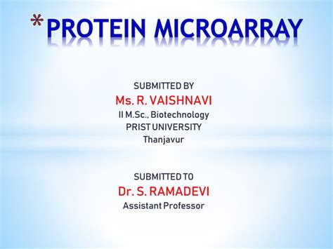 Proteomics Protein Microarraypptx Chemistry Science