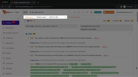 Cpu 时间是如何耗费在 Php Laravel 应用中的（使用openresty Xray） Openresty 官方博客