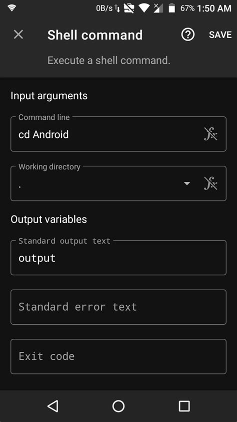getting error in shell command block r automateuser