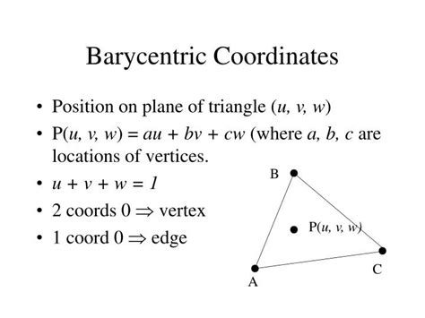 Ppt Barycentric Coordinates Powerpoint Presentation Free Download