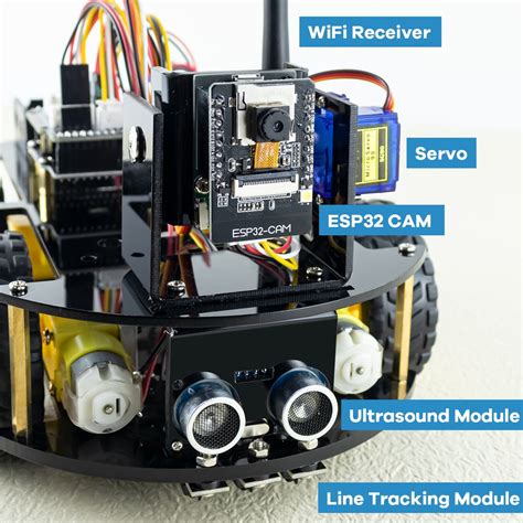 Lafvin Uno R3 Project Smart Robot Car Kit Esp32 Wi Fi Intelligent And