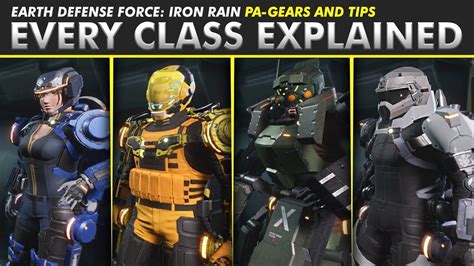 Earth Defense Force Iron Rain Every Class Explained Tips Maximize Your