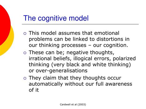 Ppt The Cognitive Model Powerpoint Presentation Free Download Id3920926