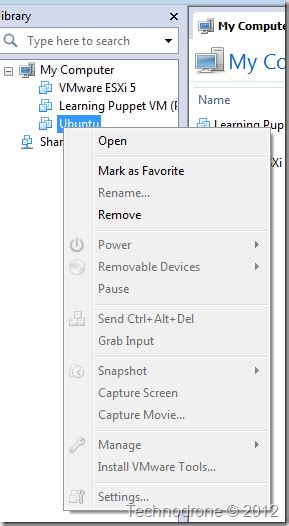 Deleting A Vm In Vmware Workstation • Technodrone