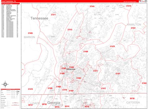 Maps Of Chattanooga Tennessee