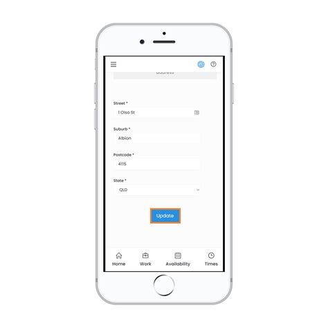 Edit Address Employee Portal