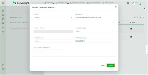 Custom Notebook — Conversight Documentation