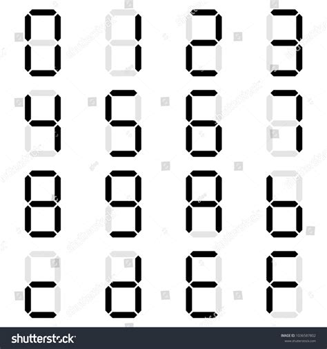 Seven Segment Display Stock Illustrations Images Vectors Shutterstock