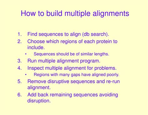 PPT Multiple Alignments Motifs Profiles PowerPoint Presentation Free Download ID