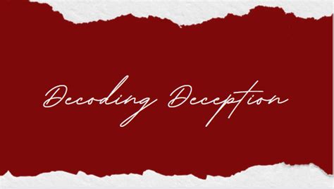 Decoding Deception