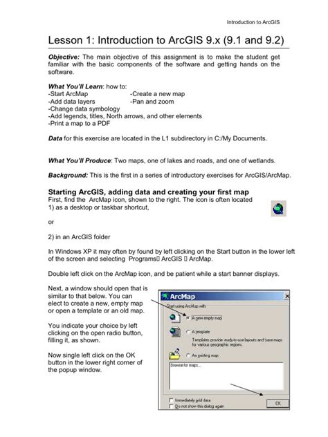 lesson1 introduction to arcgis pdf arc gis data