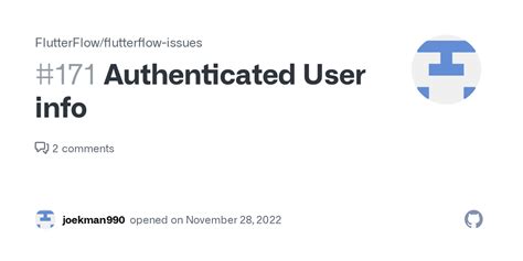 authenticated user info · issue 171 · flutterflow flutterflow issues · github