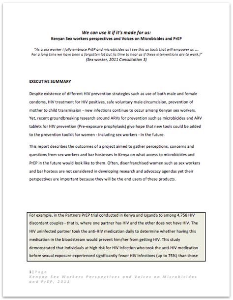 We Can Use It If Its Made For Us Kenyan Sex Workers Perspectives And Voices On Microbicides