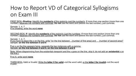 Diagram For Categorical Syllogism 1 Pptx