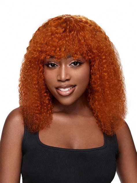 Short Jerry Curl Woven Human Hair Wig Hairstyles With Bangs Bob Hairstyles With Bangs Bangs