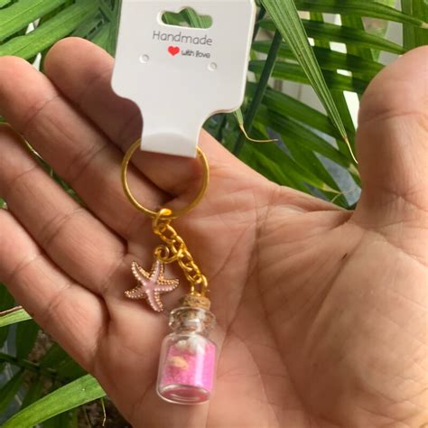 Sea Shell Keychain Etsy