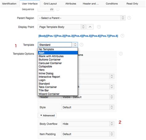 User Interface Remove Disable The Scrollbar Of Region In Oracle Apex