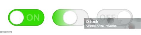 Realistic Switch Toggle Buttons On And Off Toggle Switch Buttons Switch Buttons Set Toggle