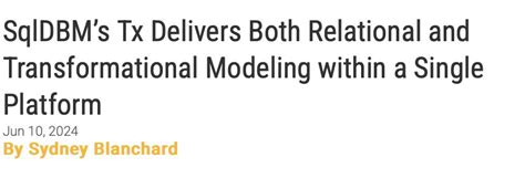 Roberta Di Giuseppe On Linkedin Datamodeling Datatransformation Sqldbm