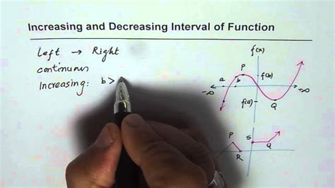 How To Find Increasing Decreasing Interval Of Function Youtube