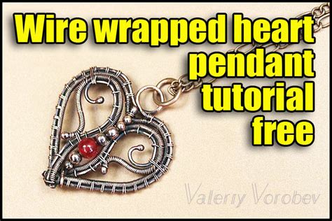 Wire Wrap Heart Pendant Tutorial Crafts Diy Jewelry