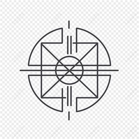 기하학적 선 기호 벡터굵은 선초대장중심 Png 일러스트 무료 다운로드 Lovepik