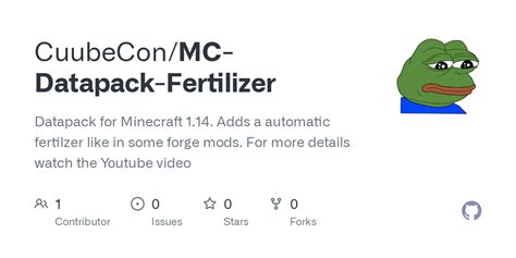 Github Cuubecon Mc Datapack Fertilizer Datapack For Minecraft Adds A Automatic