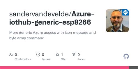 Github Sandervandeveldeazure Iothub Generic Esp8266 More Generic