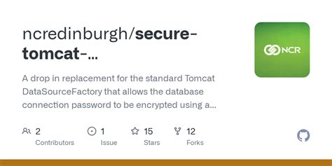 Github Ncredinburghsecure Tomcat Datasourcefactory A Drop In