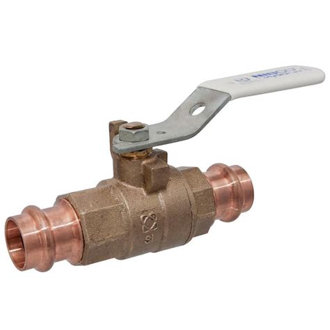 Nibco 3 4 In Press Lead Free Bronze Alloy 2 Piece Full Port Ball Valve