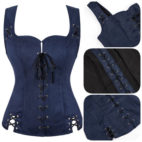 Women Corset Top Womens Pirate Corsets Steampunk Straps Bustiers Adult