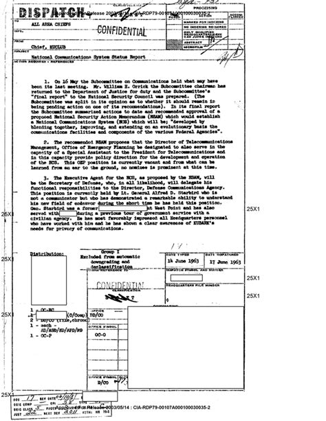 National Communications System Status Report Documentcloud