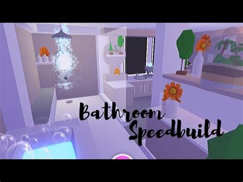 Bathroom Speedbuild Adopt Me Roblox YouTube Cute Room Ideas Adoption Cute Bathroom Ideas